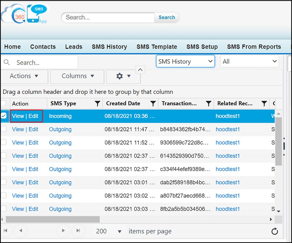 Salesforce Object Bulk Sms Through Conversation Manager For Users