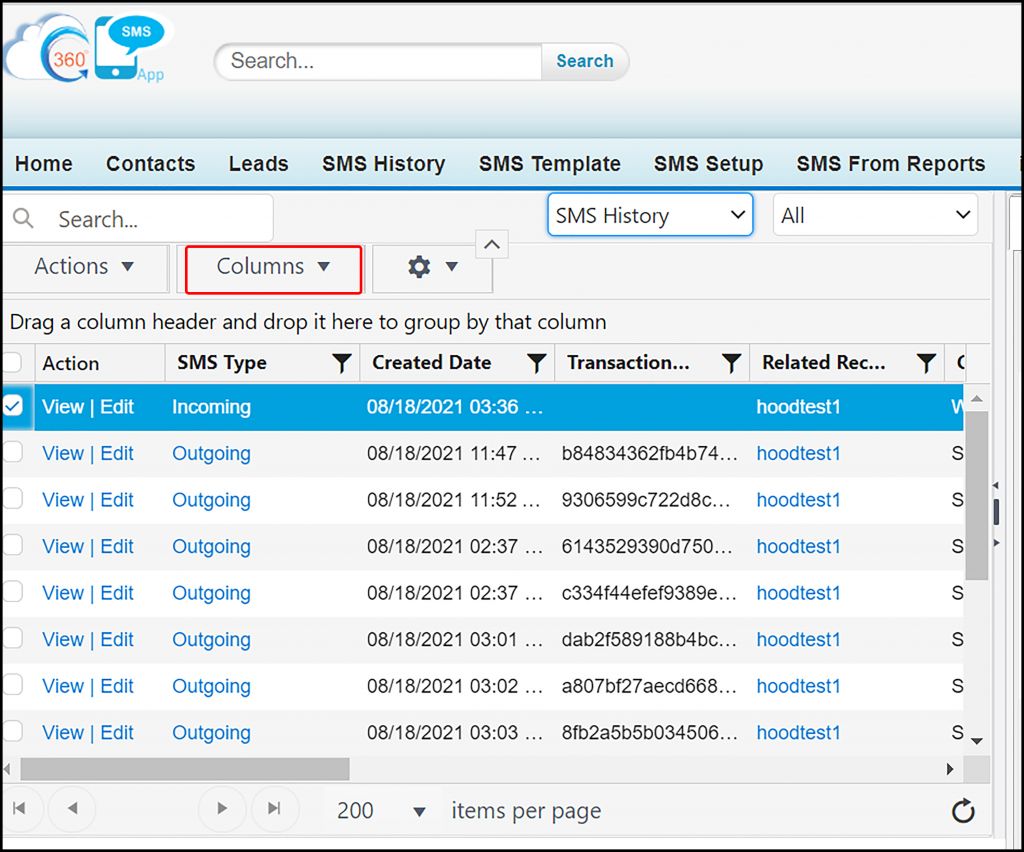 Salesforce Object Bulk SMS through Conversation manager for users