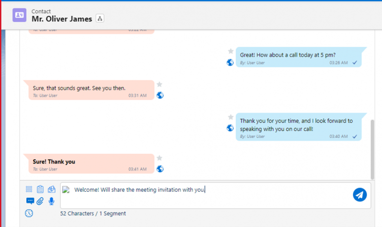 Salesforce Text integration to Upgrade Salesforce Communications